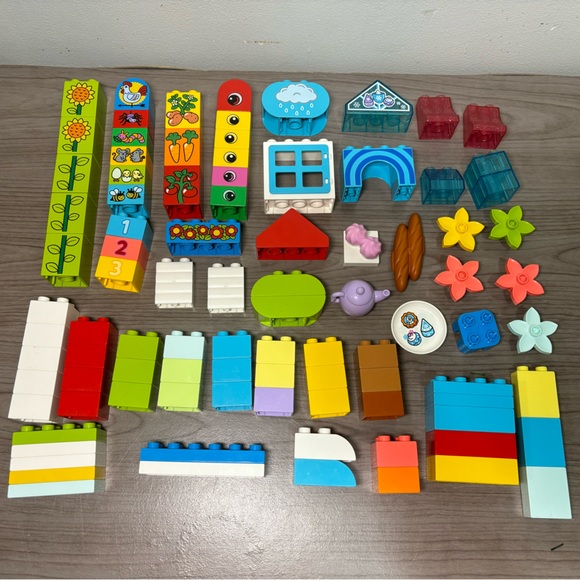 Lego | Toys | Lego Duplo Lot Specialty Printed Floral Animals Clear ...